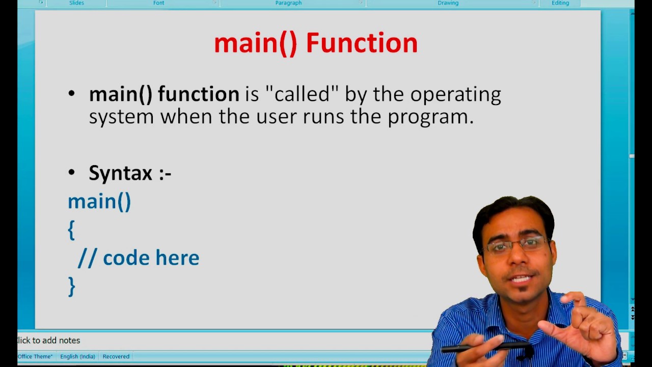 Tutorial 10 What Is Main Function In Hindi PART 1 YouTube tutorial-10-what-is-main-function-in-hindi-part-1-youtube