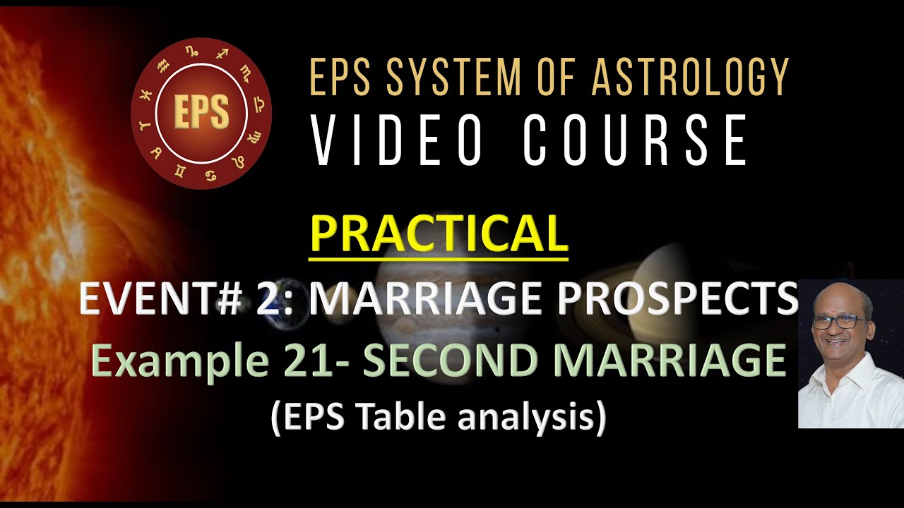 EPS Video course - Event 2-Marriage prospects- Example 21- Second ...