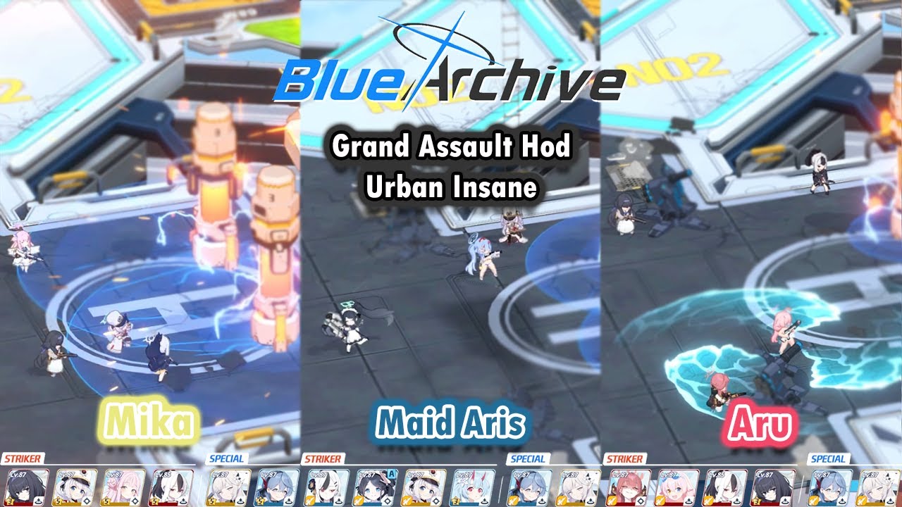 Blue Archive Global - Grand Assault Hod Urban Insane - YouTube