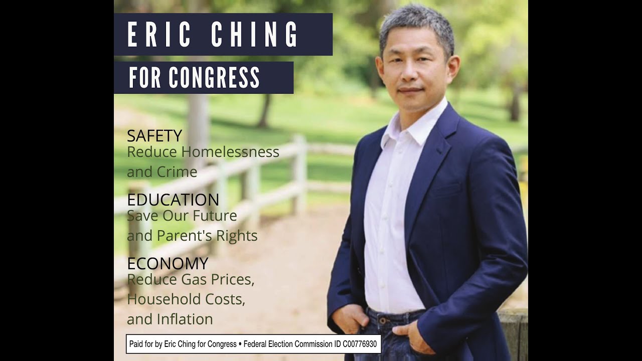 Eric Ching For Congress - YouTube