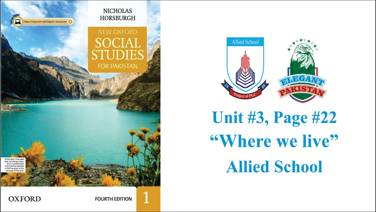 Class One Social Studies Unit #3 Topic: Where we live. Allied School ...