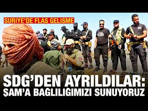 ARAP SAVAŞÇILAR SDG'DEN AYRILDIKLARINI RESMEN İLAN ETTİLER