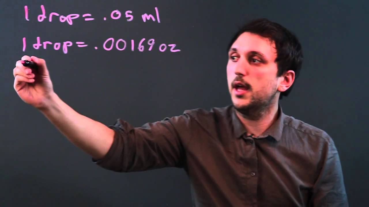 How to Convert Drops to Ounces - YouTube