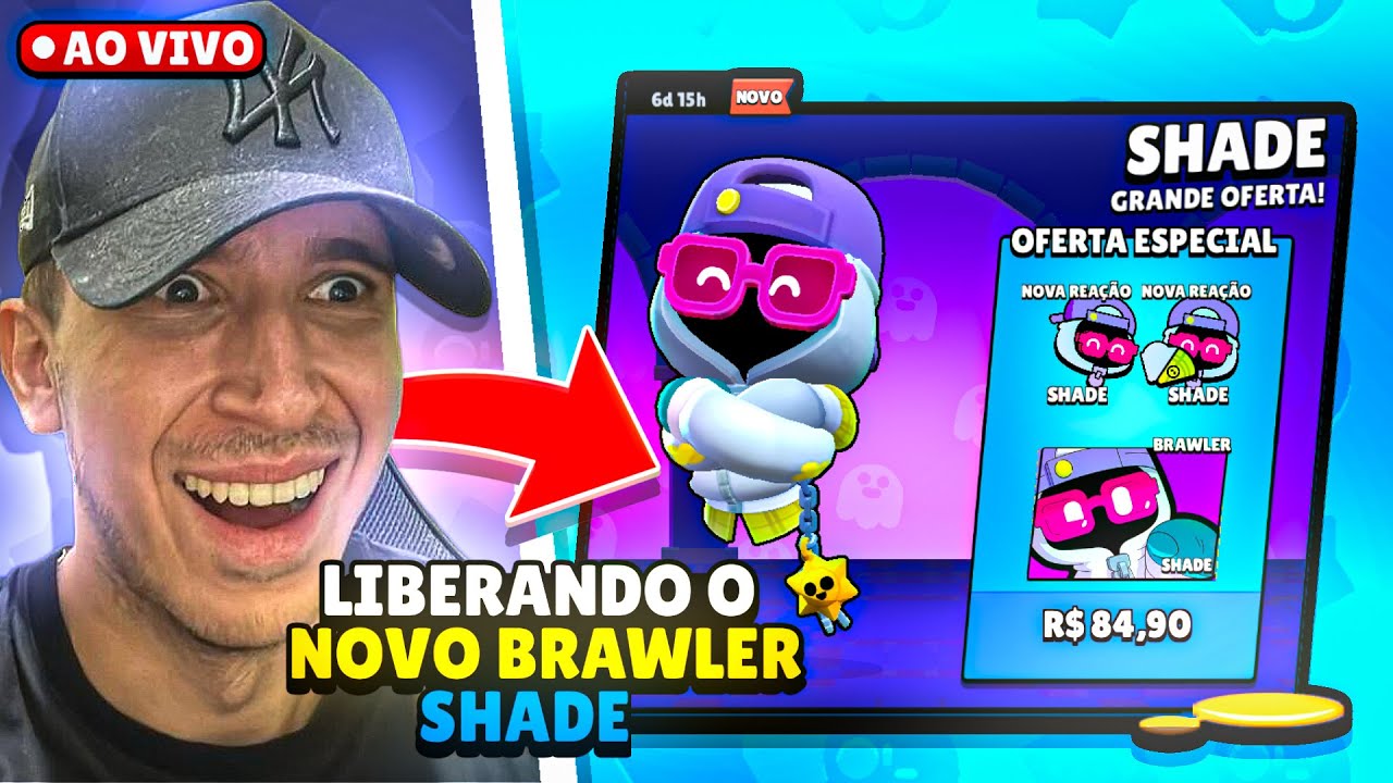 LIBERANDO e TESTANDO o NOVO BRAWLER SHADE + ABERTURA de DROPS! AO VIVO ...