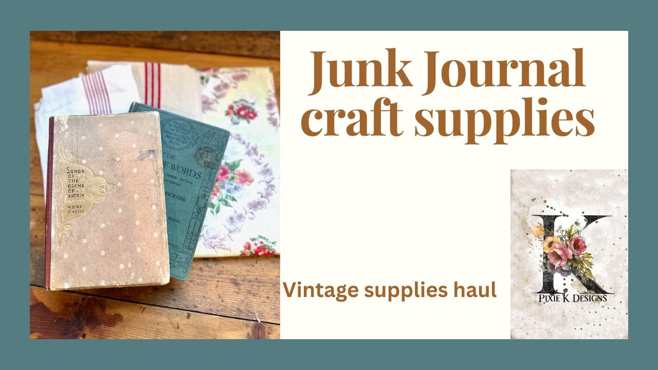 JUNK JOURNAL and Craft supplies ideas. Op shop thrift shop haul ...