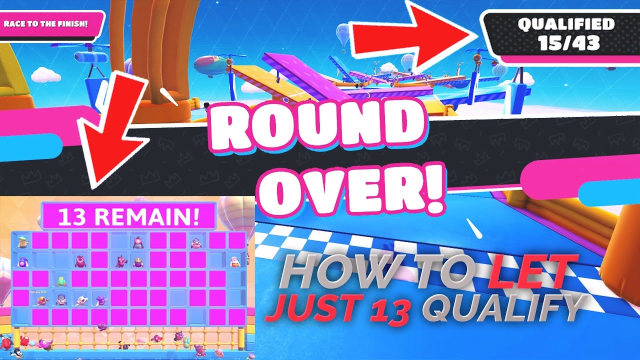 ONLY 13 QUALIFIED! IN THE FIRST ROUND [ SEE SAW ] FALL GUYS - YouTube