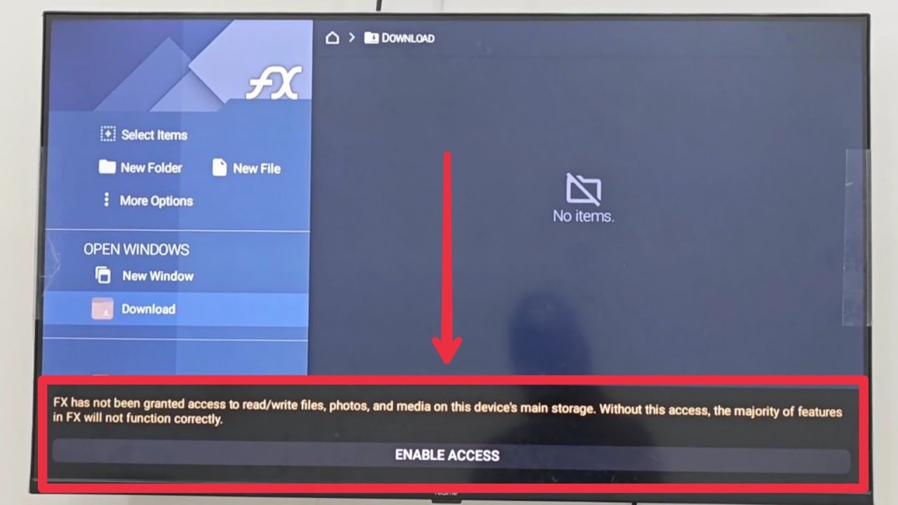 Fx File Manager Has Been Granted access to read/write files, photos ...