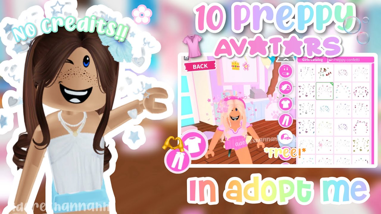 ⊹ ࣪ ˖ 10 PREPPY AVATARS TO USE IN ADOPT ME! 🌷 *NO CREDITS* 🐶🌸 ...