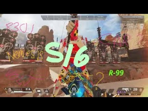 Apex Legends s16 - TTK of r99 r301 CAR volt nemesis - YouTube