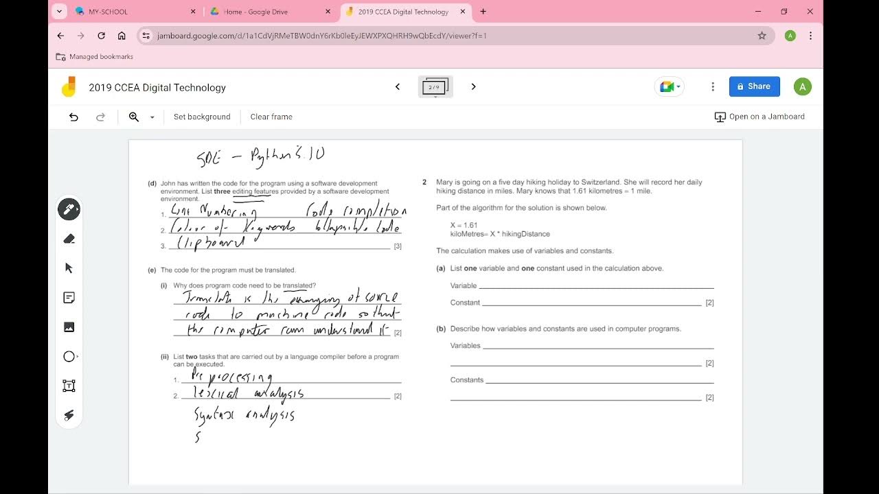 CCEA Digital Technology 2019 Part 1Walkthrough - YouTube