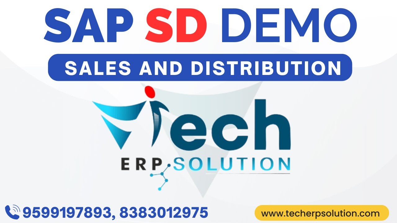SAP SD Demo | Tech ERP Solution for Sales & Distribution - YouTube