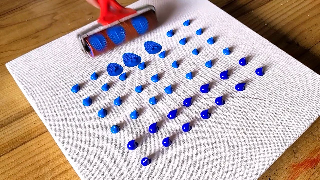 Easy Acrylic Painting Technique / Step By Step For Beginners - YouTube