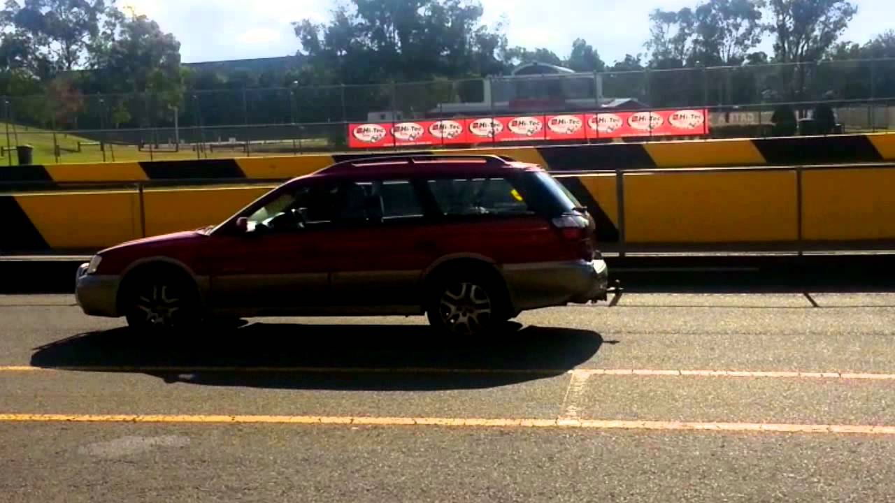 Subaru Outback at the track - YouTube