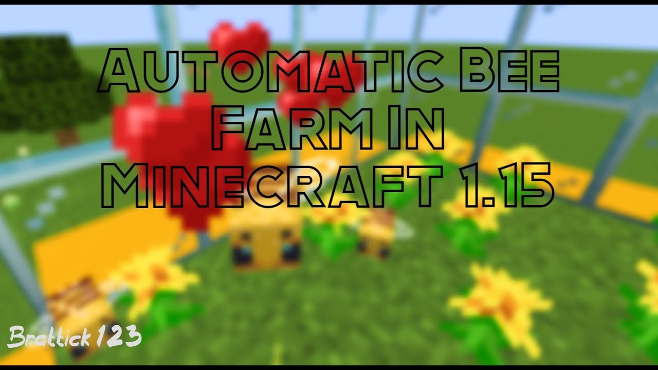 How to make a automatic bee farm in Minecraft | 1.15 - YouTube