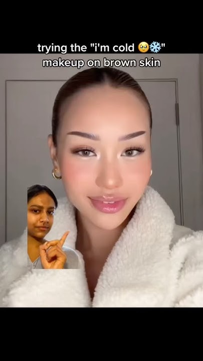 Trying the *VIRAL* "Cold Girl Makeup" on Brown Skin!!! - YouTube