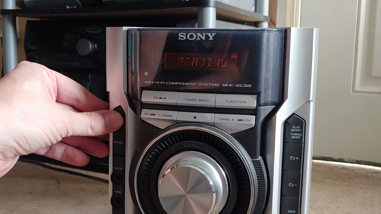 Test modes on the Sony MHC-EC55 - YouTube