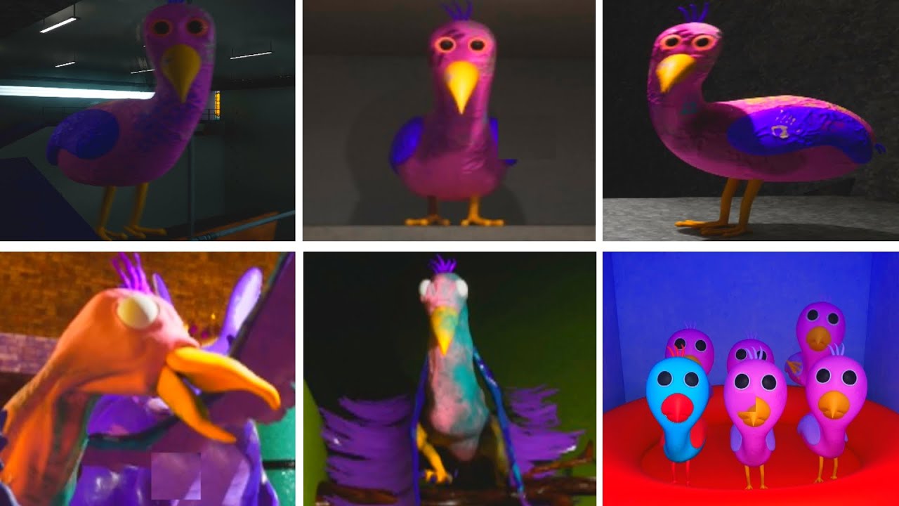 Garten of Banban 1, 2, 3, 4, 6 - All Opila Bird Scenes - YouTube