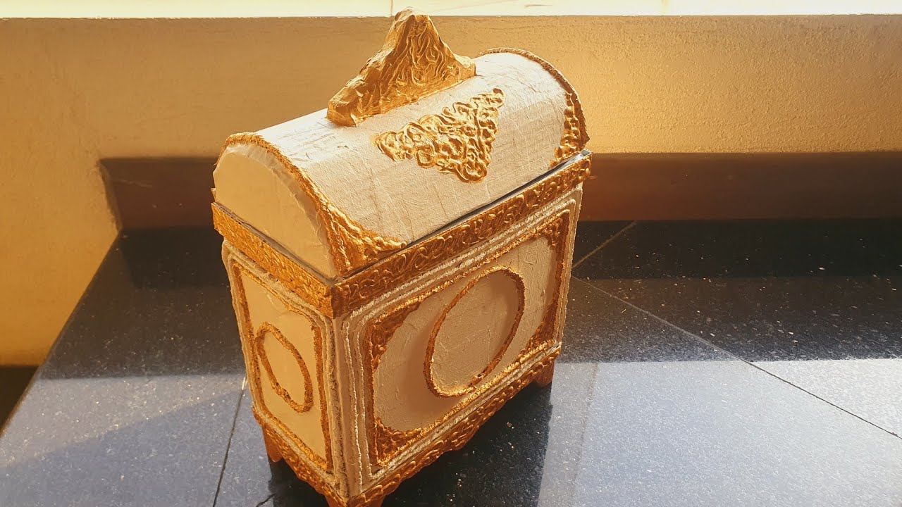 Treasure Chest | DIY CARDBOARD CRAFT IDEA HOW TO MAKE: #DIY #howto # ...