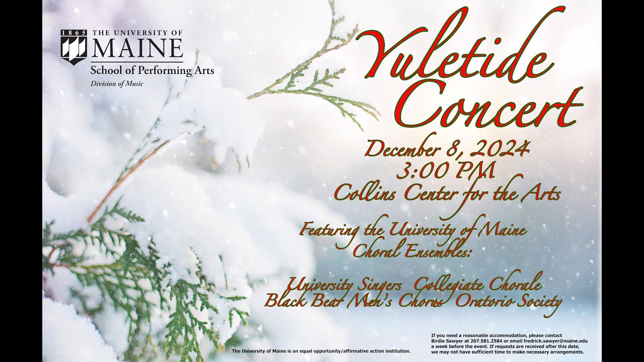 Yuletide Celebration - Dec. 8, 2024 @ 3:00PM @ The Collins Center for ...
