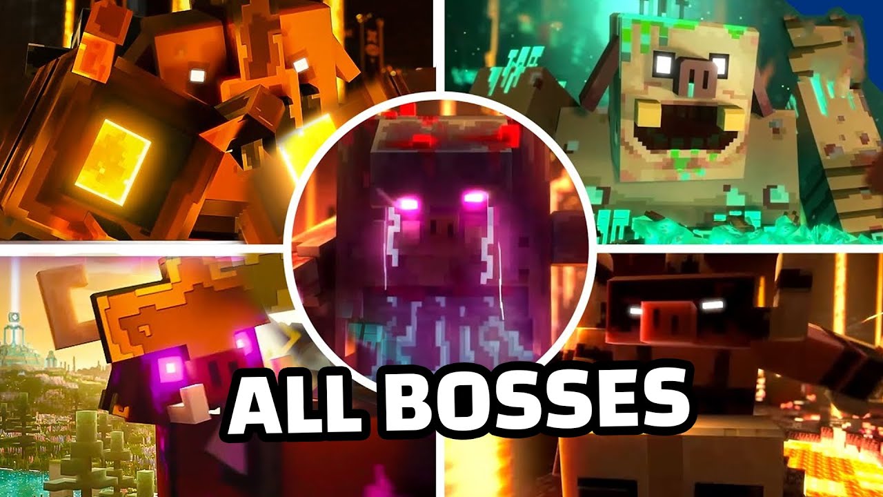 Minecraft Legends All Bosses Cutscenes (4K60FPS 2023) - YouTube