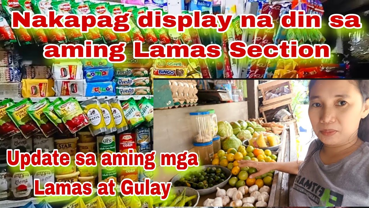 Ang aming Lamas at Gulay Section, Naka pag display na din - YouTube