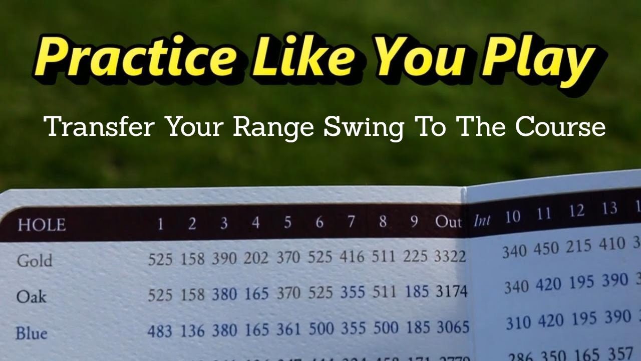 Practice Like You Play - YouTube