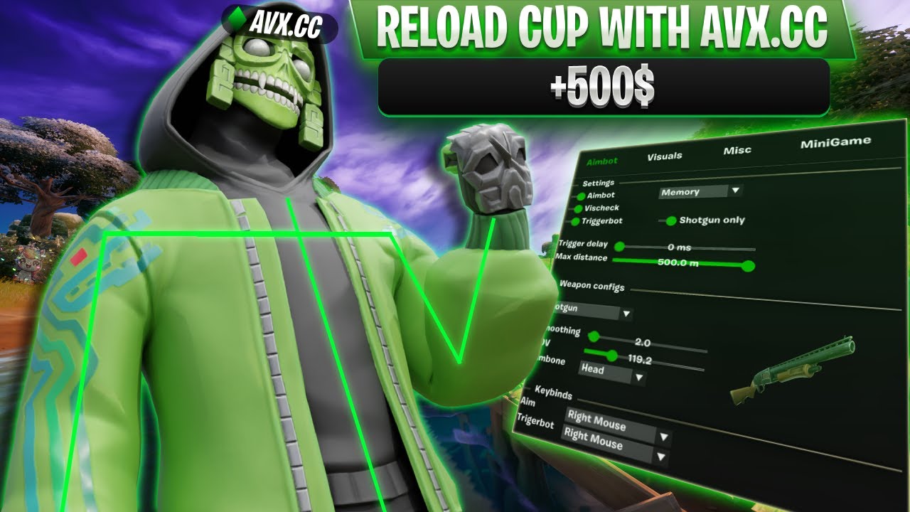 Using The BEST Fortnite **CHEAT** In The Reload Cup (+$500) - YouTube