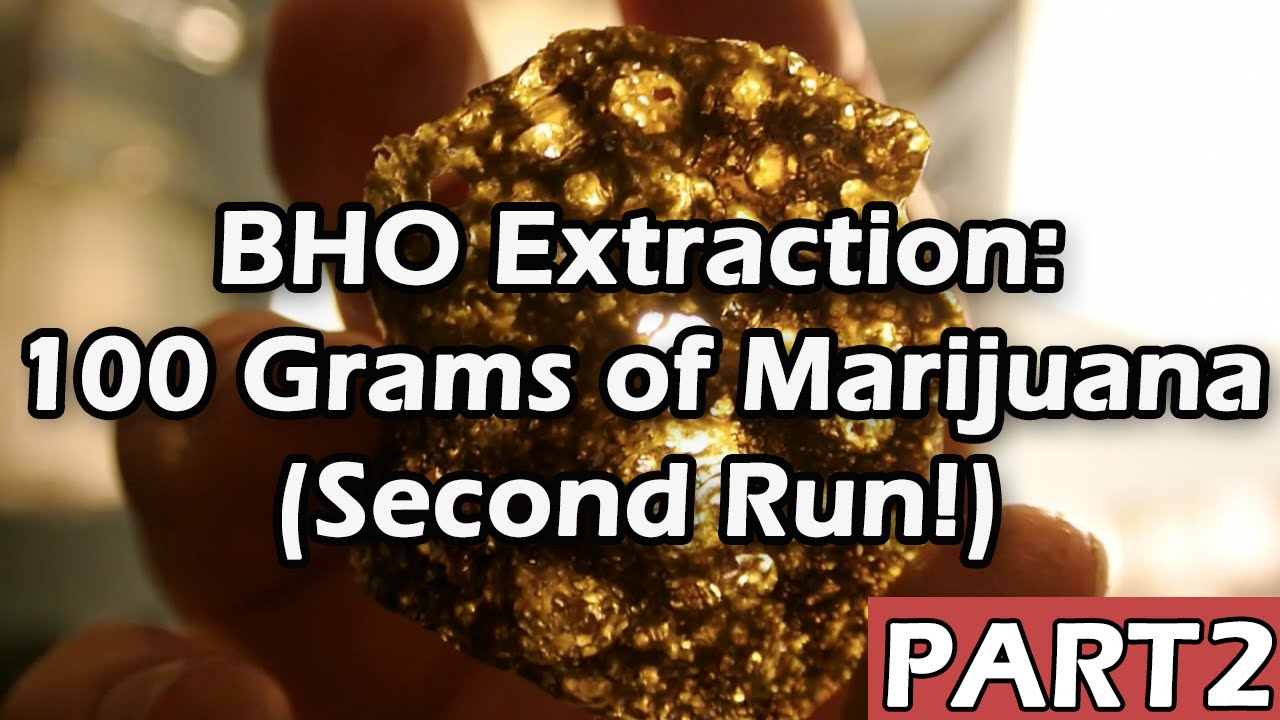 BHO Extraction: 100 Grams of Marijuana (Second Run!) (Part 2!) - YouTube
