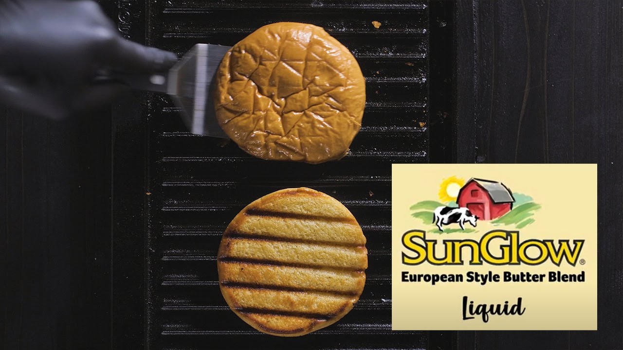 Expertly Toasted Hamburger Bun with Liquid SunGlow - YouTube