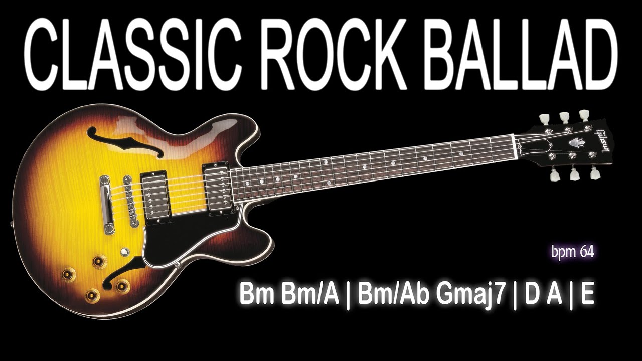 Classic Rock Ballad Backing Track in Bm - YouTube