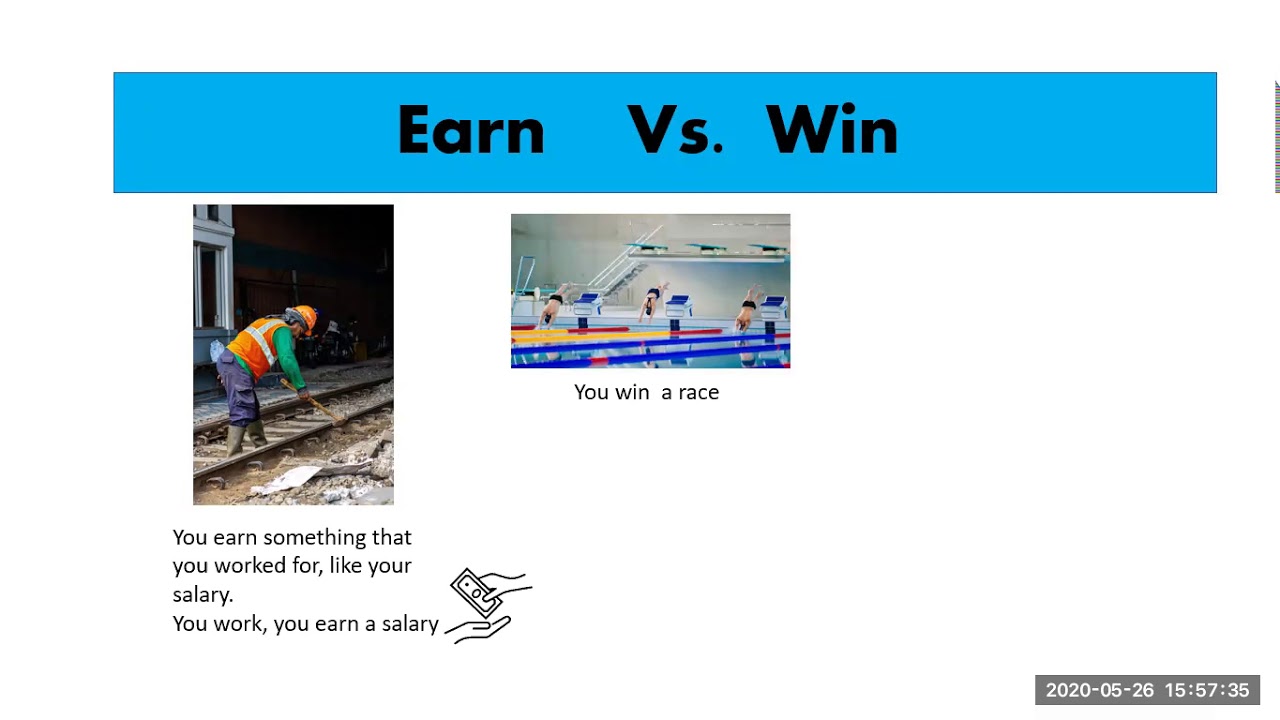 Earn vs. win - YouTube