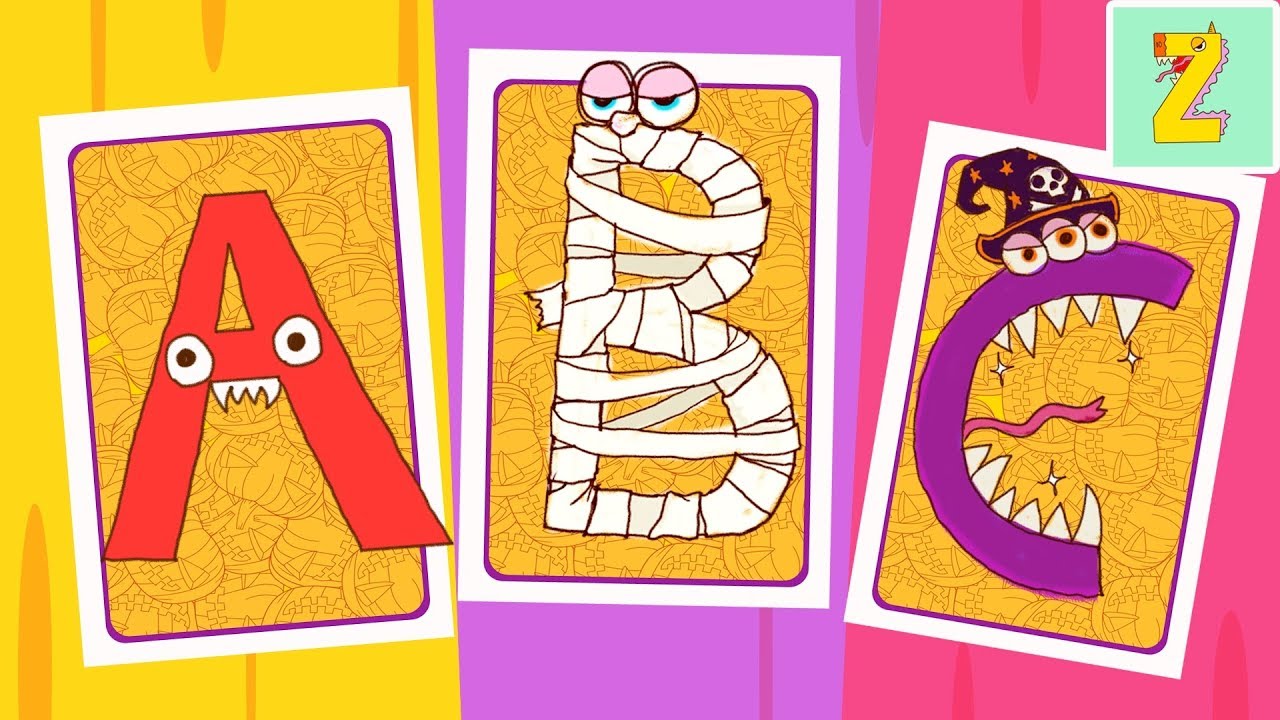 Change the Monster ABC! l Halloween ABC song l Nursery Rhymes l ...