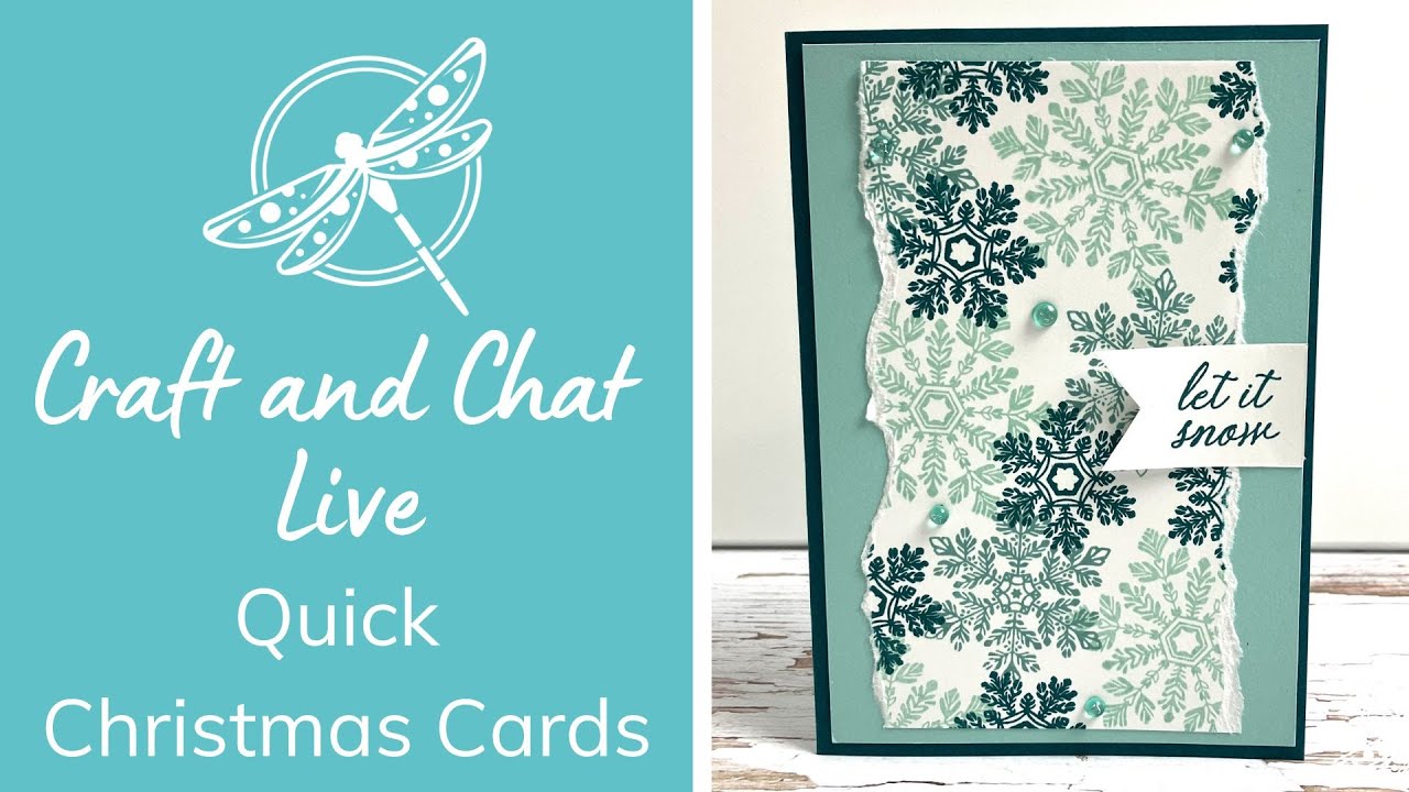 Craft and Chat : Stamps, Ink and Paper - Quick Christmas Cards - YouTube