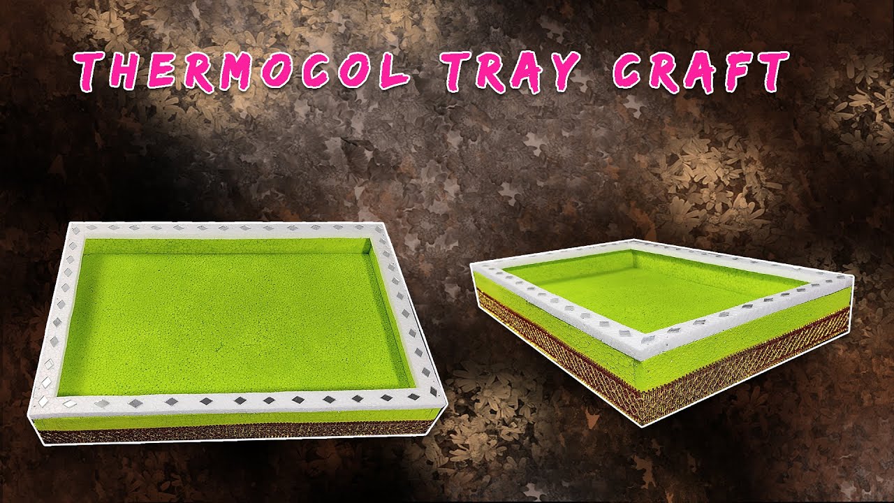 Tray Making at Home | DIY | Thermocol Tray Making - YouTube