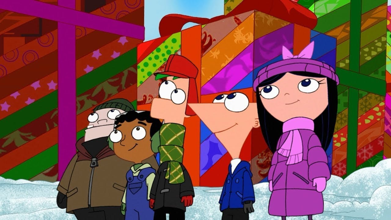 Phineas and Ferb A Very Perry Christmas DVD 2010 DVD Walkthrough - YouTube