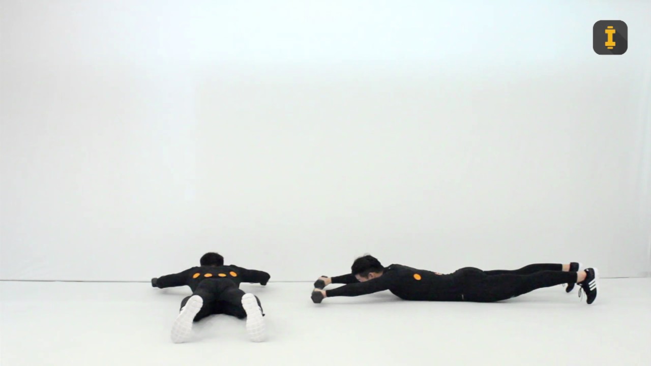 894 덤벨 슈퍼맨 풀 업Dumbbell Superman Pull Up - YouTube