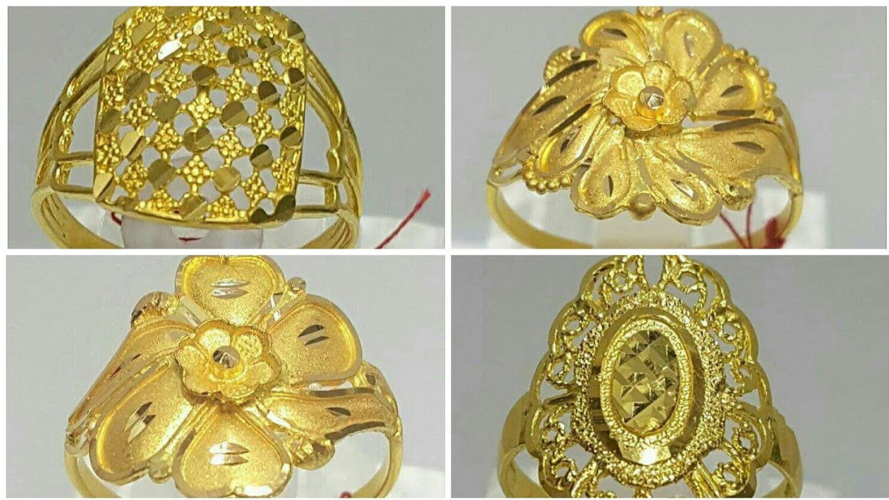 Gold Finger Rings Design For Daily Use Collection - YouTube