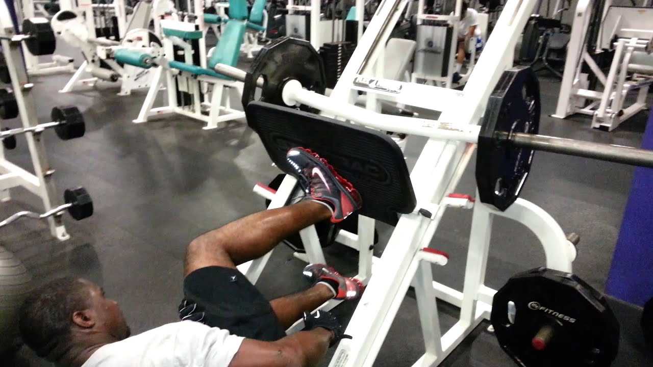 Side single leg press - YouTube
