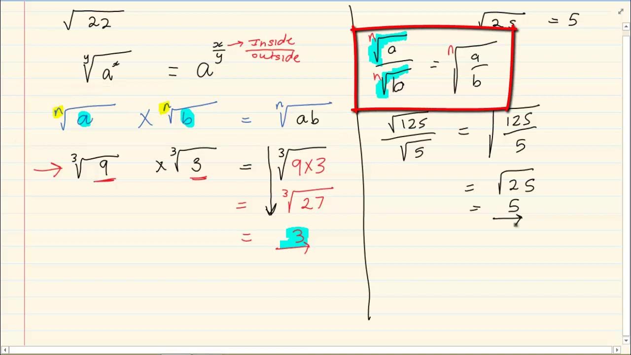 Grade 11: Exponents : Surds Part 1 - YouTube