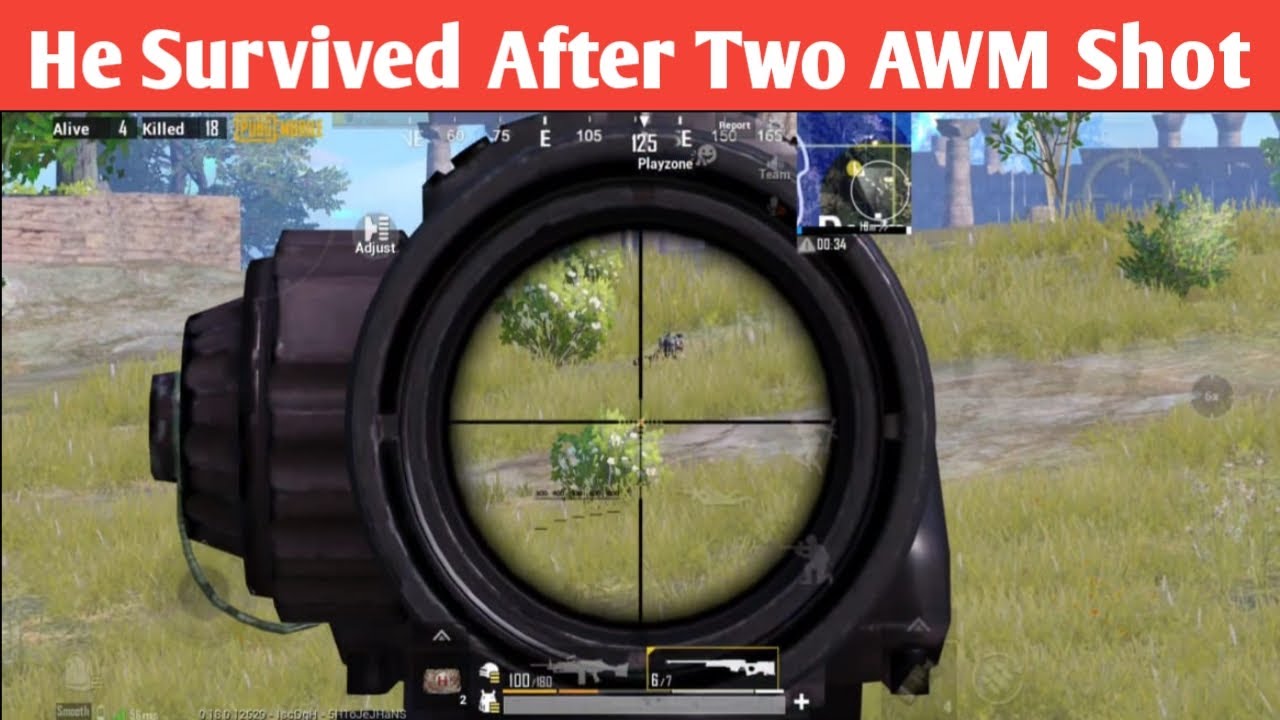 How He Survived After Two AWM Shots | Pubg Mobile - YouTube