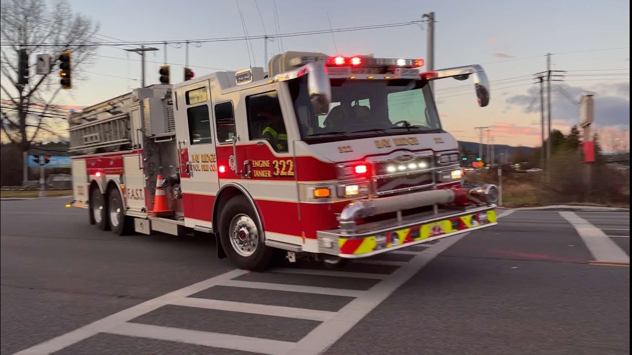 Bay Ridge Fire Engine Tanker 322 Responding - YouTube