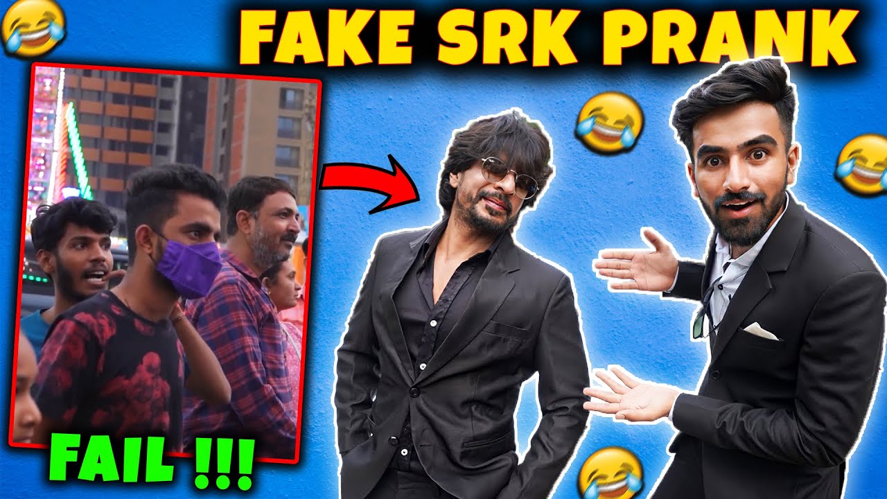 FAKE SRK PRANK ON PUBLIC GONE WRONG (Part 1) | JUNKEEZY - YouTube
