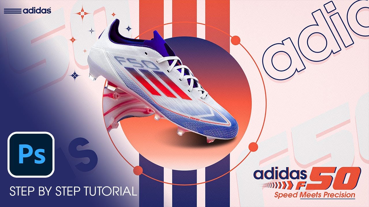 Photoshop Poster Design: How to Create a Football Boots Poster |Step By ...