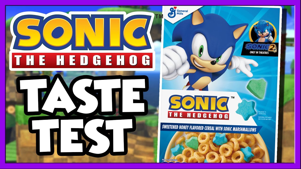 Sonic The Hedgehog Cereal Taste Test & Review - YouTube