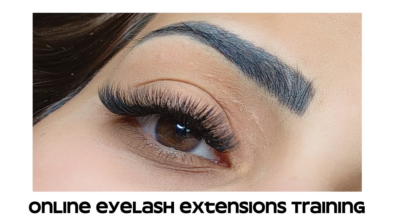 Online Eyelash Extensions TRAINING (Infill) After 4 weeks - YouTube