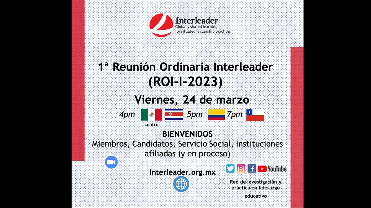 Reunión de Organización Interleader 1 del 2023 - YouTube