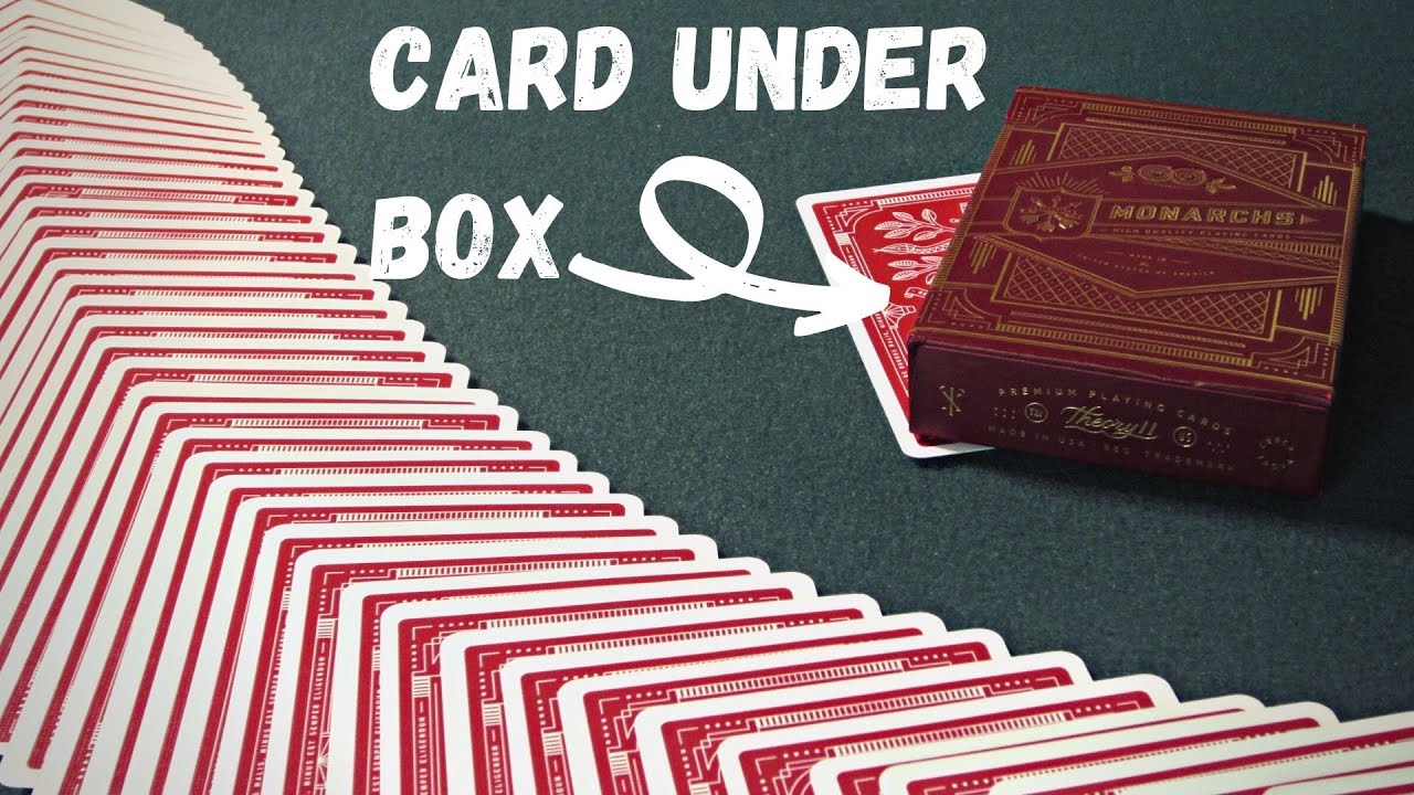 Learn 4 Ways to Perform This Trick! - Card Under Box - YouTube