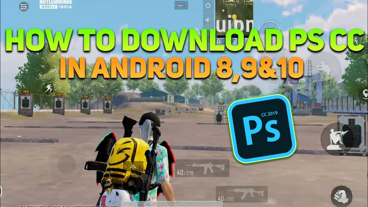How to Download PS CC in ANDROID 8,9 &10 🖤| BGMI THUMBNAIL - YouTube