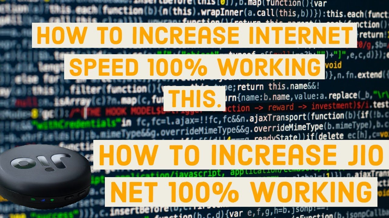 How to increase Internet Speed without any change 100% | Jio Speed ...