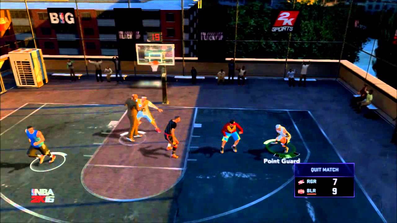 NBA 2K16 PS3 Blacktop: SmanFTW On Fire and Monkey Dunk Hanging - YouTube
